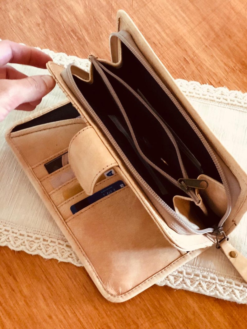 Handmade Floral Leather Wallet: Women's Clutch, Billfold Coin Purse - Etsy