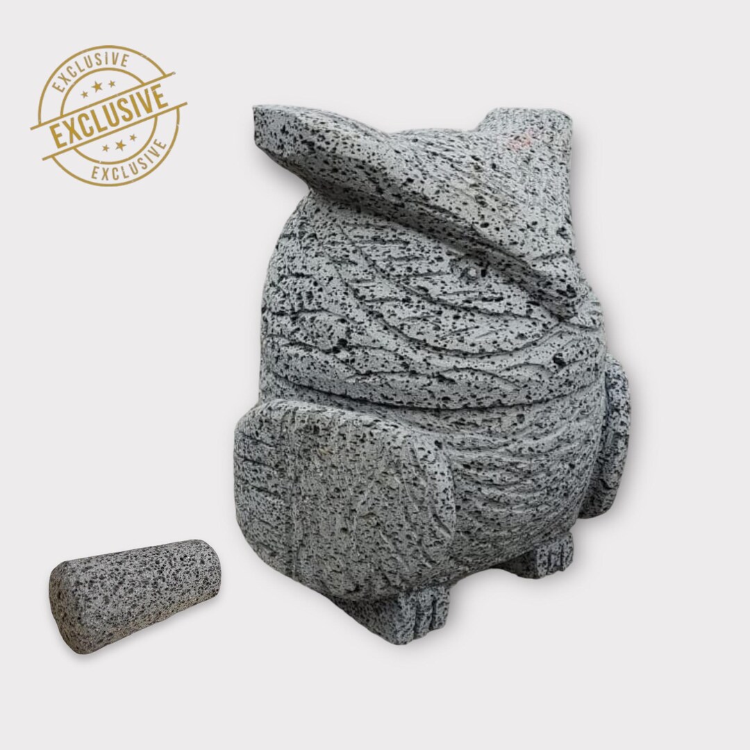 Traditional Mexican Mortar and Pestle | Authentic Mexican Molcajet ...