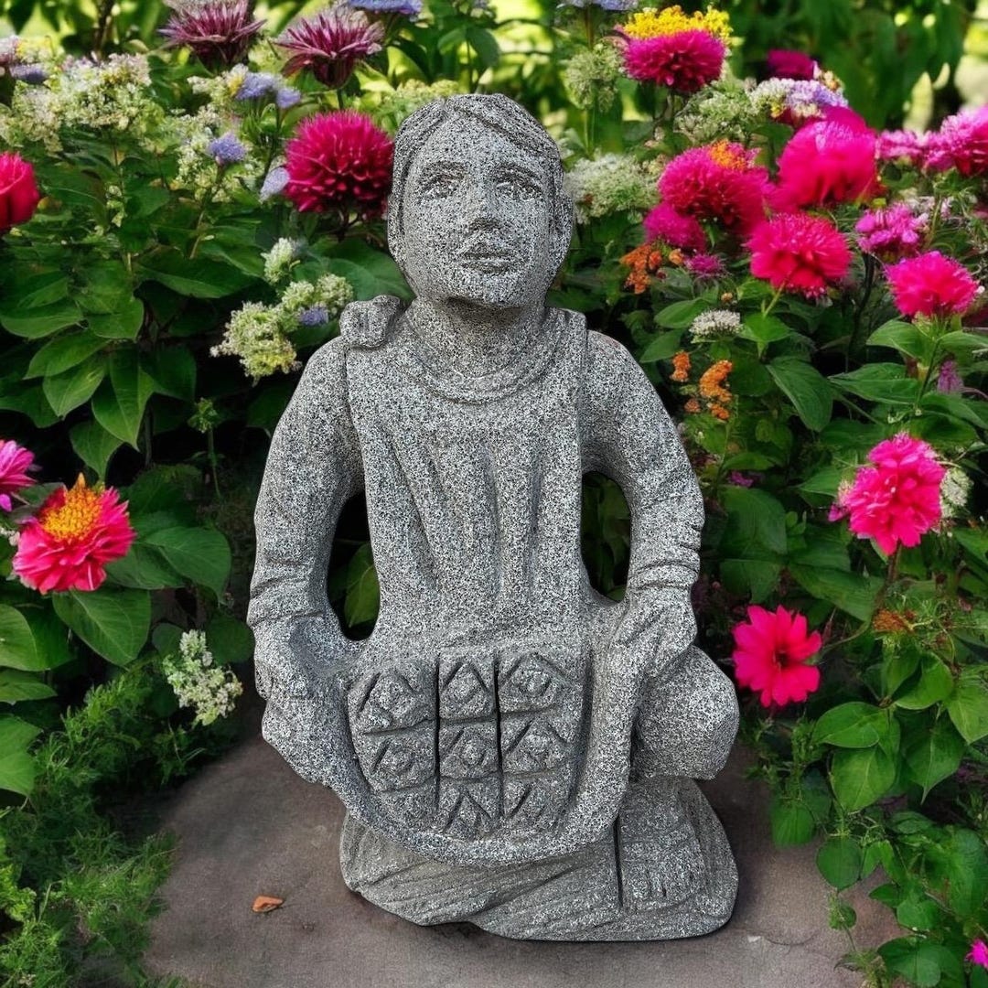 Juan Diego | Stone Sculpture | Religious Stone Monument | Volcanic ...