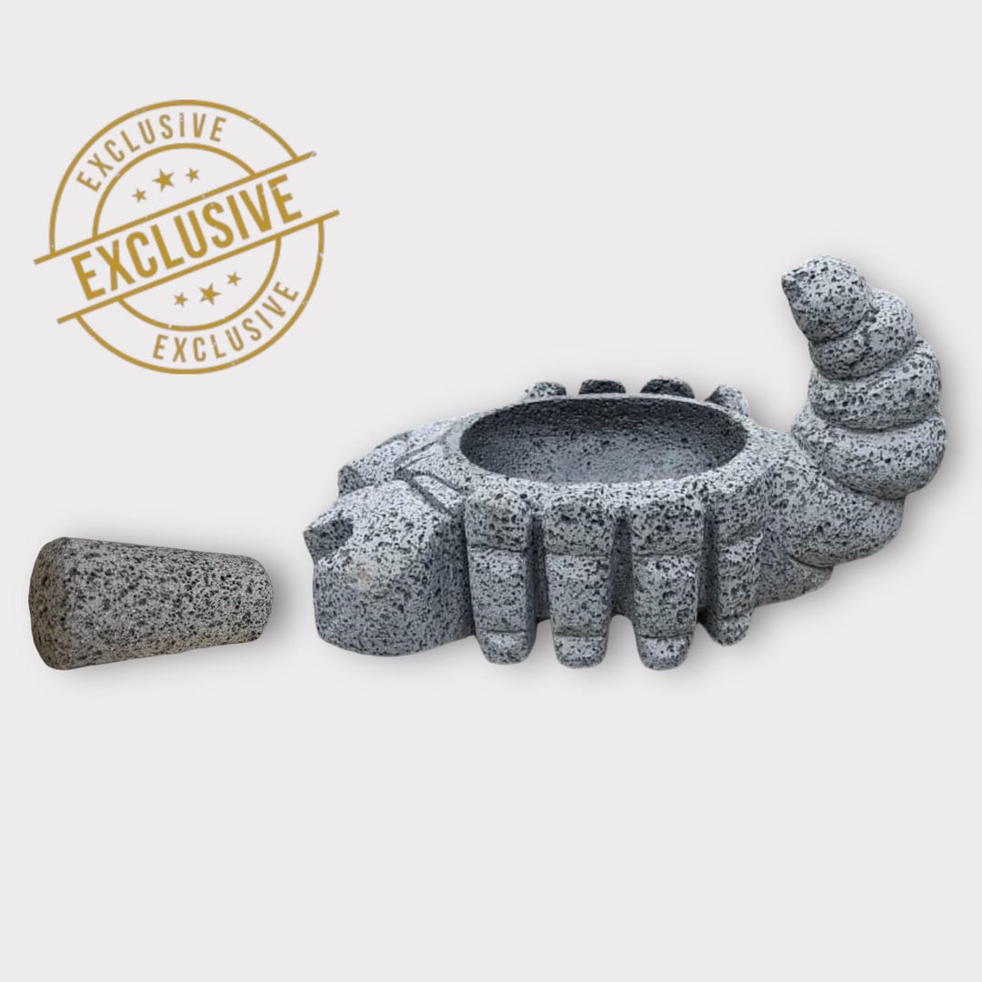 Scorpion | Mexican Molcajete | Mortar and Pestle | Guacamole Bowl ...