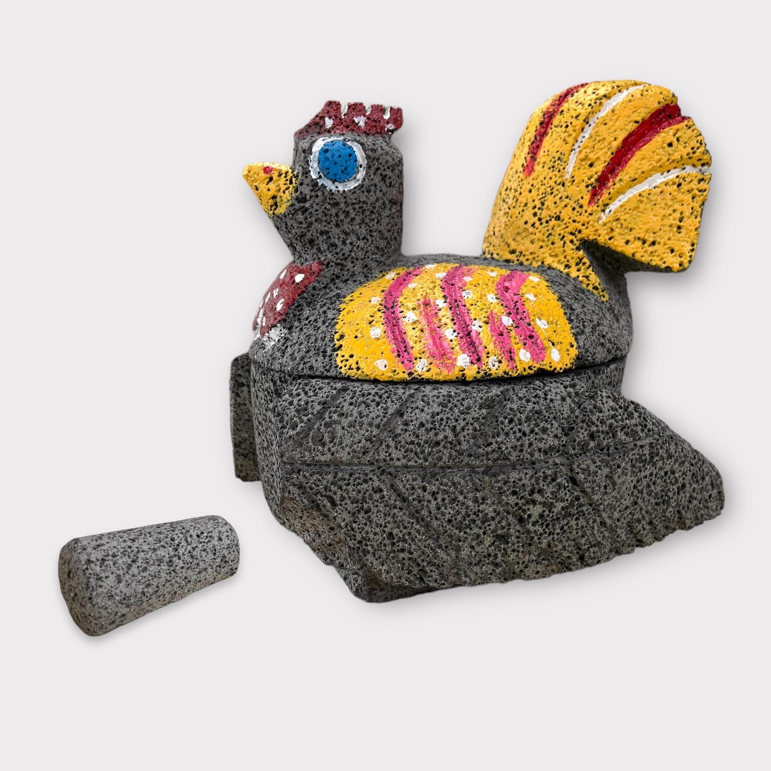 Mexican Molcajete | Handmade Molcajete With Animal Design | Hen ...