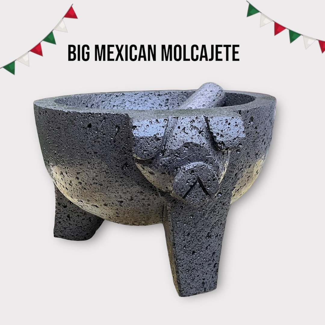 Molcajete Grande| Large Stone Molcajete | Large Mortar | Molcajete ...