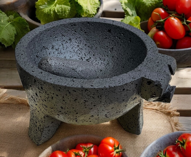 Molcajete Grande| Large Stone Molcajete | Large Mortar | Molcajete ...