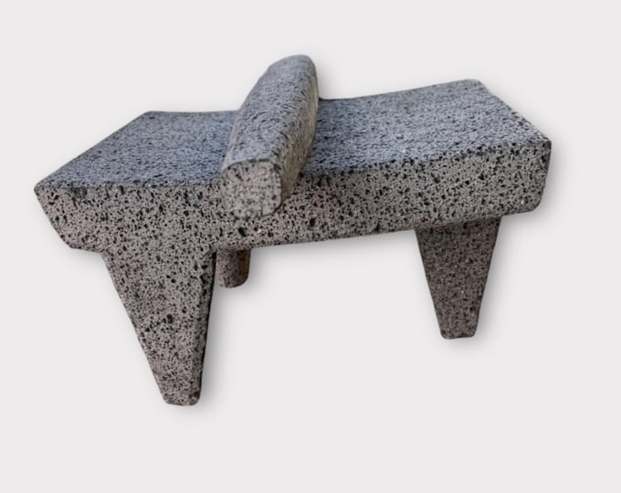 Métlatl Mexican Metate Made of Lava Rock With Metlapil 22x32 CM ...