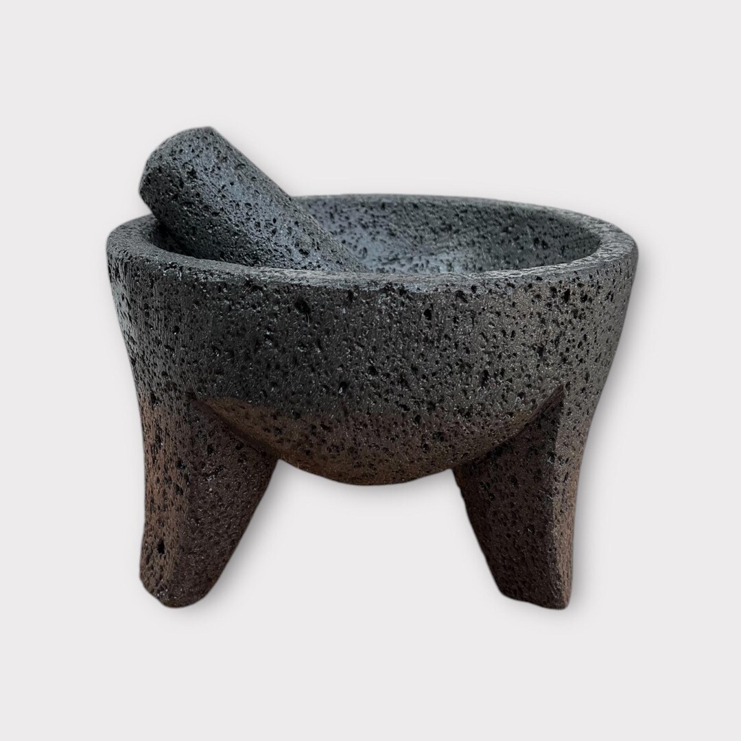 Willow Willow Mexican Mortar Classic Molcajete Volcanic Stone Molcajete ...
