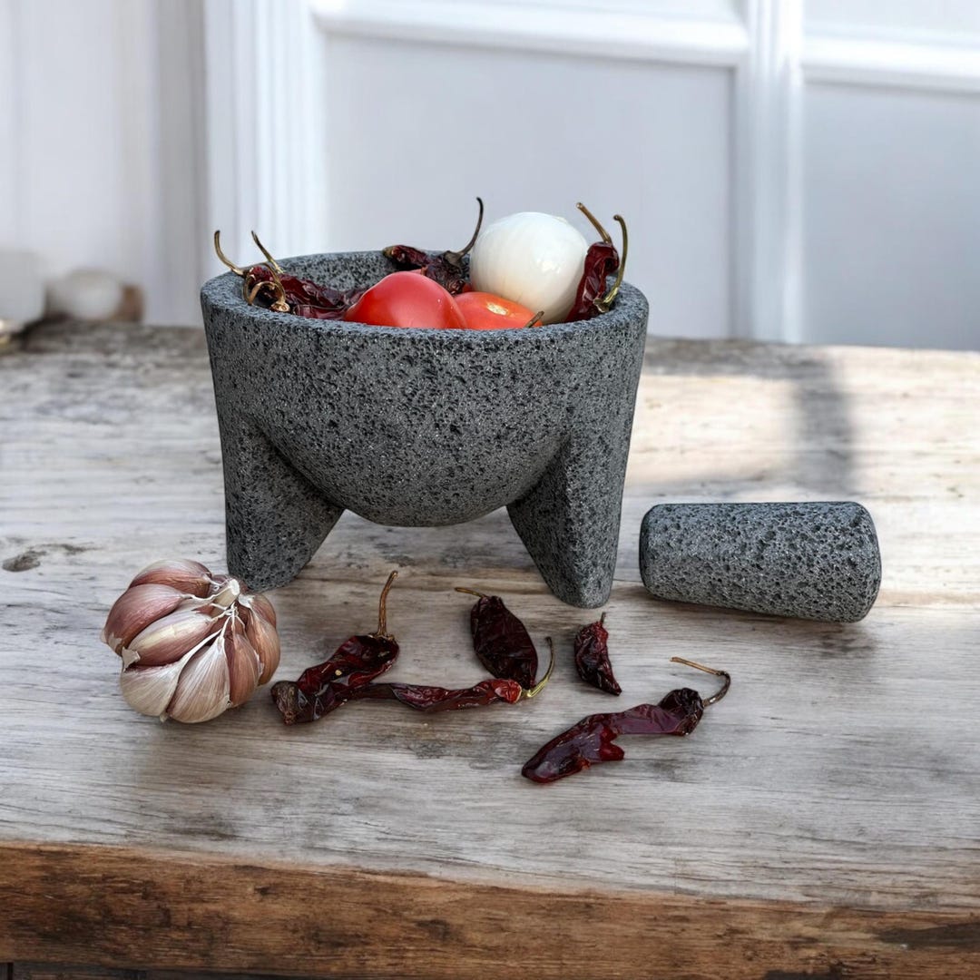 Classic Mortar | Mortar for Guacamole | Molcajete | Authentic Mexican ...