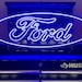 Ford Neon Sign Classic Neon Muscle Car Sign Garage Sign Blue Logo Neon ...