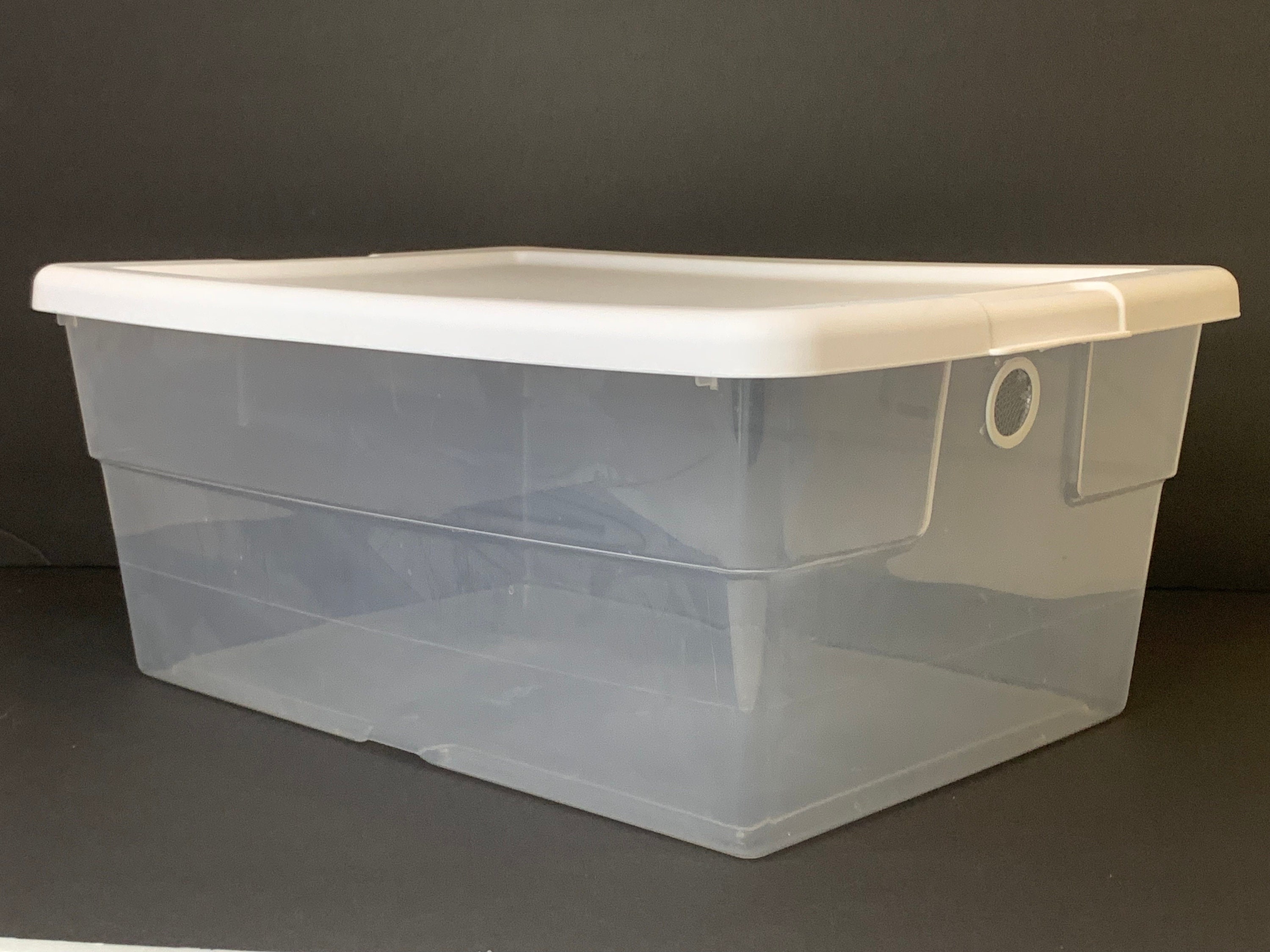 Vented Enclosure 16 Quart Reptile Isopod Terrarium Vivarium Container ...