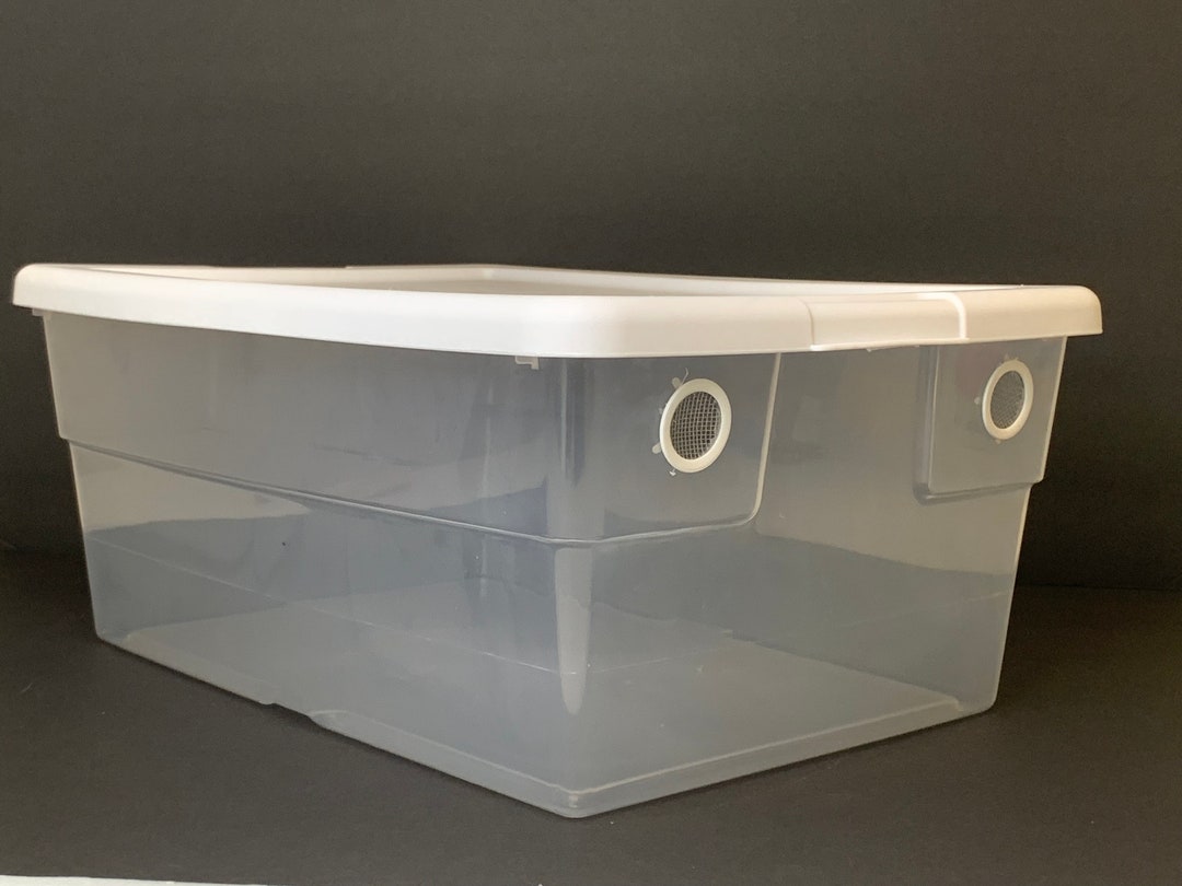 Vented Enclosure 16 Quart Reptile Isopod Terrarium Vivarium Container ...