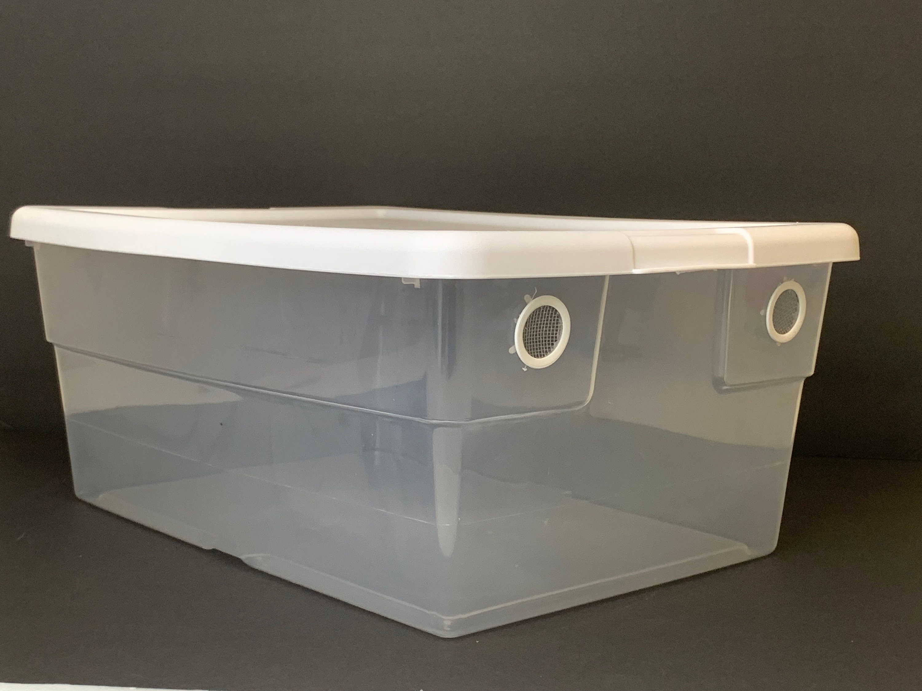 Vented Enclosure 16 Quart Reptile Isopod Terrarium Vivarium Container ...