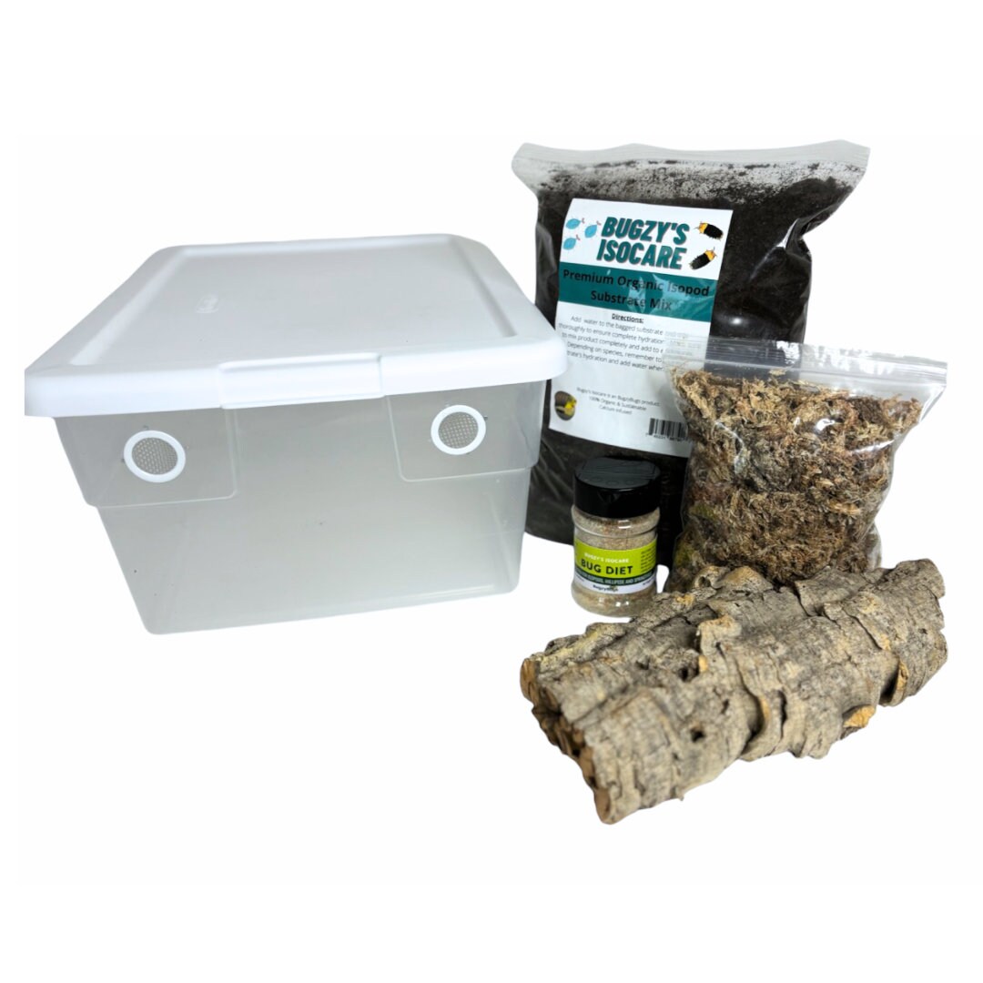 Vivarium Accessories 16 Quart Starter Breeding Kit for Reptile Isopods ...