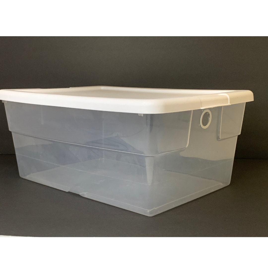 16 Quart Vented Reptile Vivarium: Clear Terrarium Enclosure - Etsy
