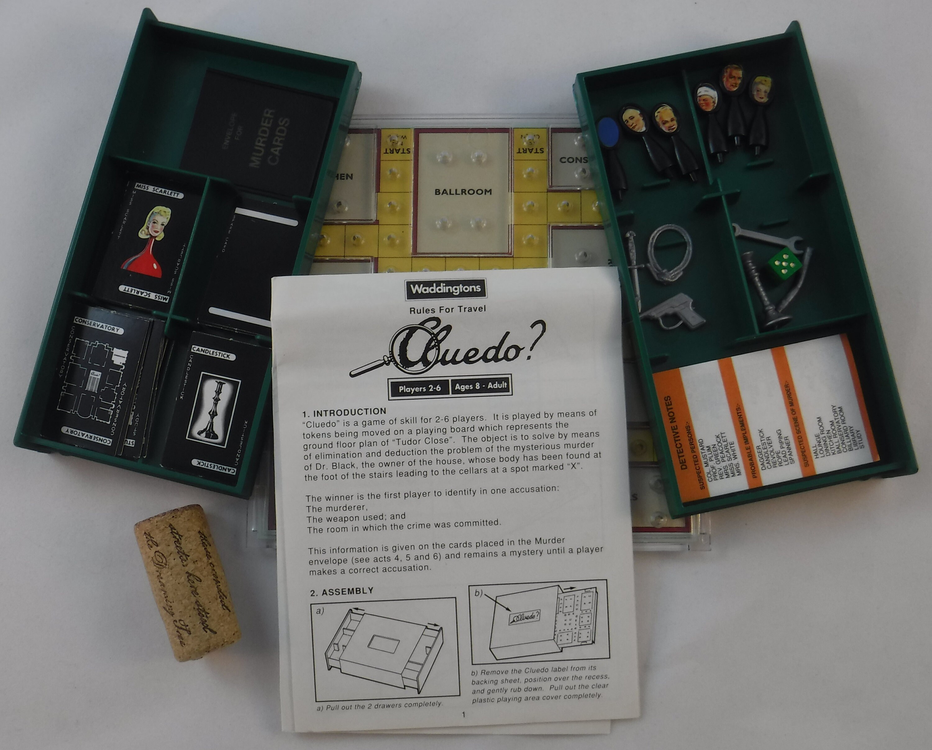 Cluedo Travel Edition From Waddintons 1994 - Etsy