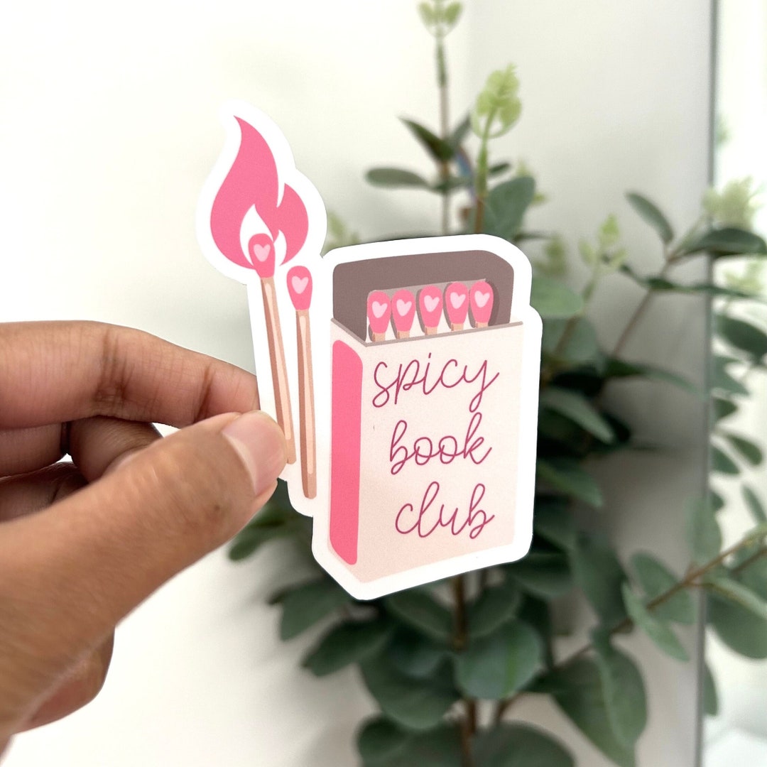 Spicy Book Club Matchbook Sticker| Kindle Sticker | Laptop Stickers ...