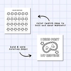 30 Bookish Coloring Pages for Book Lovers, Bold and Easy Digital ...