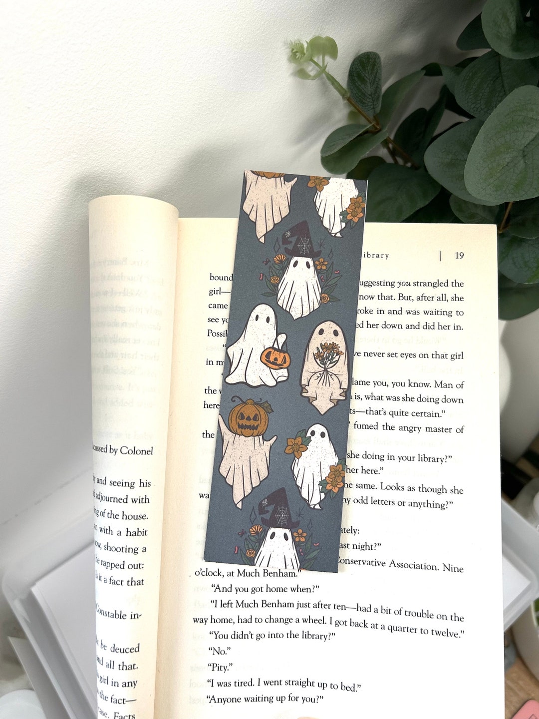 Ghosts Bookmark Paper Bookmark for Bookish Gifts Halloween Bookmark - Etsy