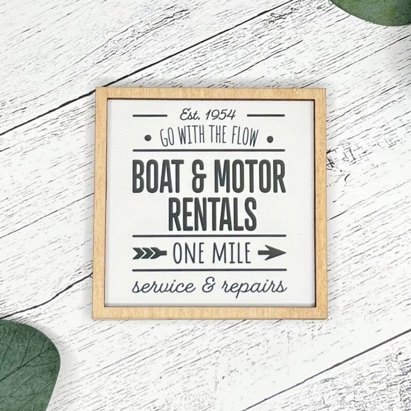 Boat Rental Sign - Etsy