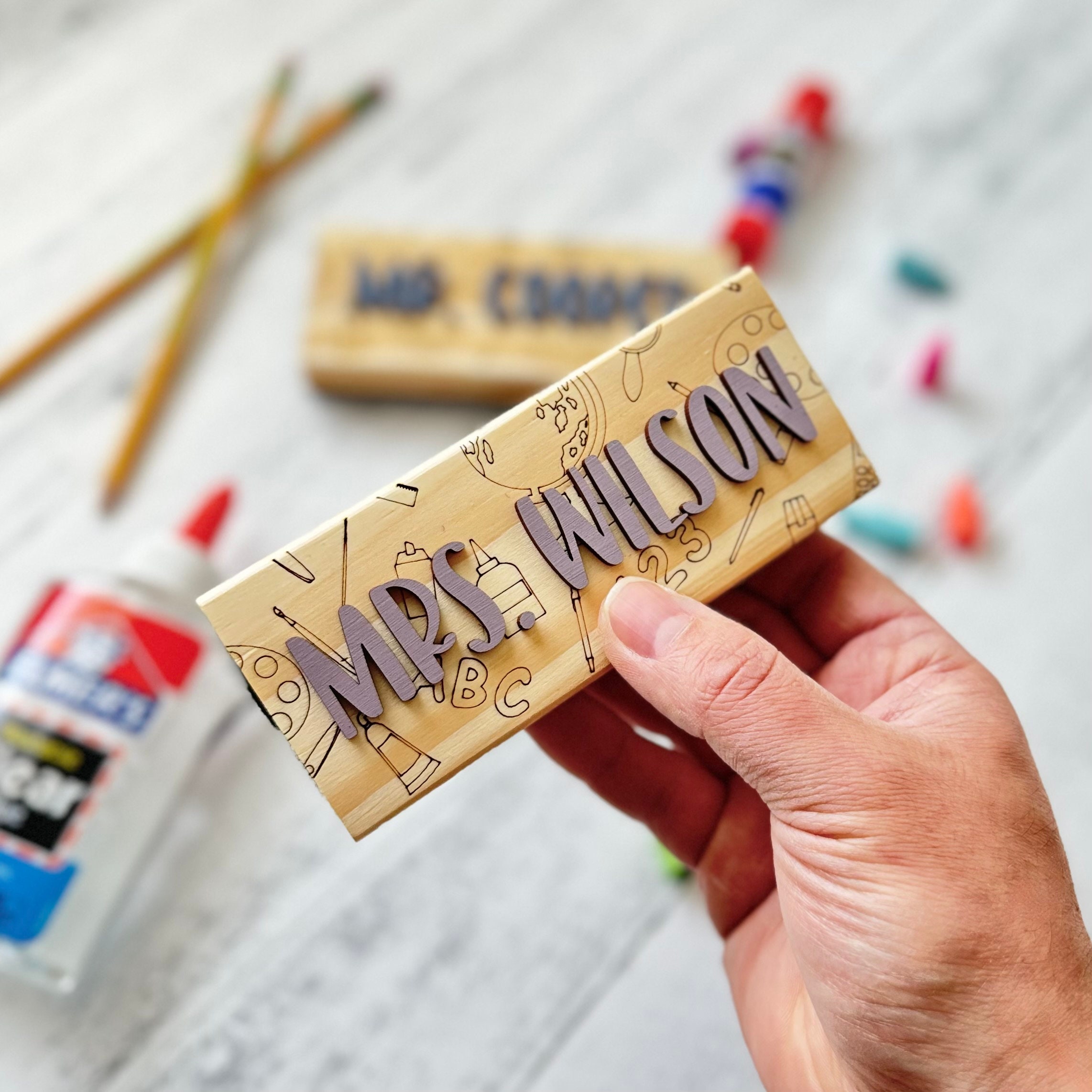 Personalized White Board Eraser // Personalized Chalkboard Eraser ...