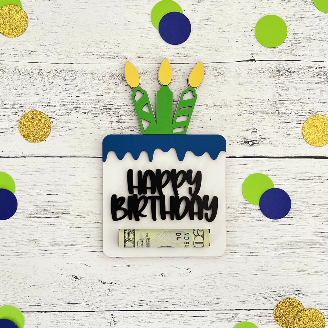 Birthday Money Card // Birthday Gift // Birthday Card // Money Holder ...