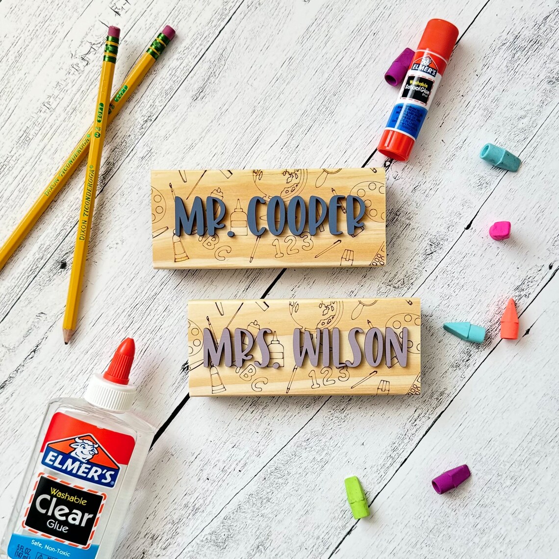 Personalized White Board Eraser // Personalized Chalkboard Eraser ...