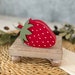 Chunky Wood Strawberry Shelf Sitter // Summer Tiered Tray Decor ...