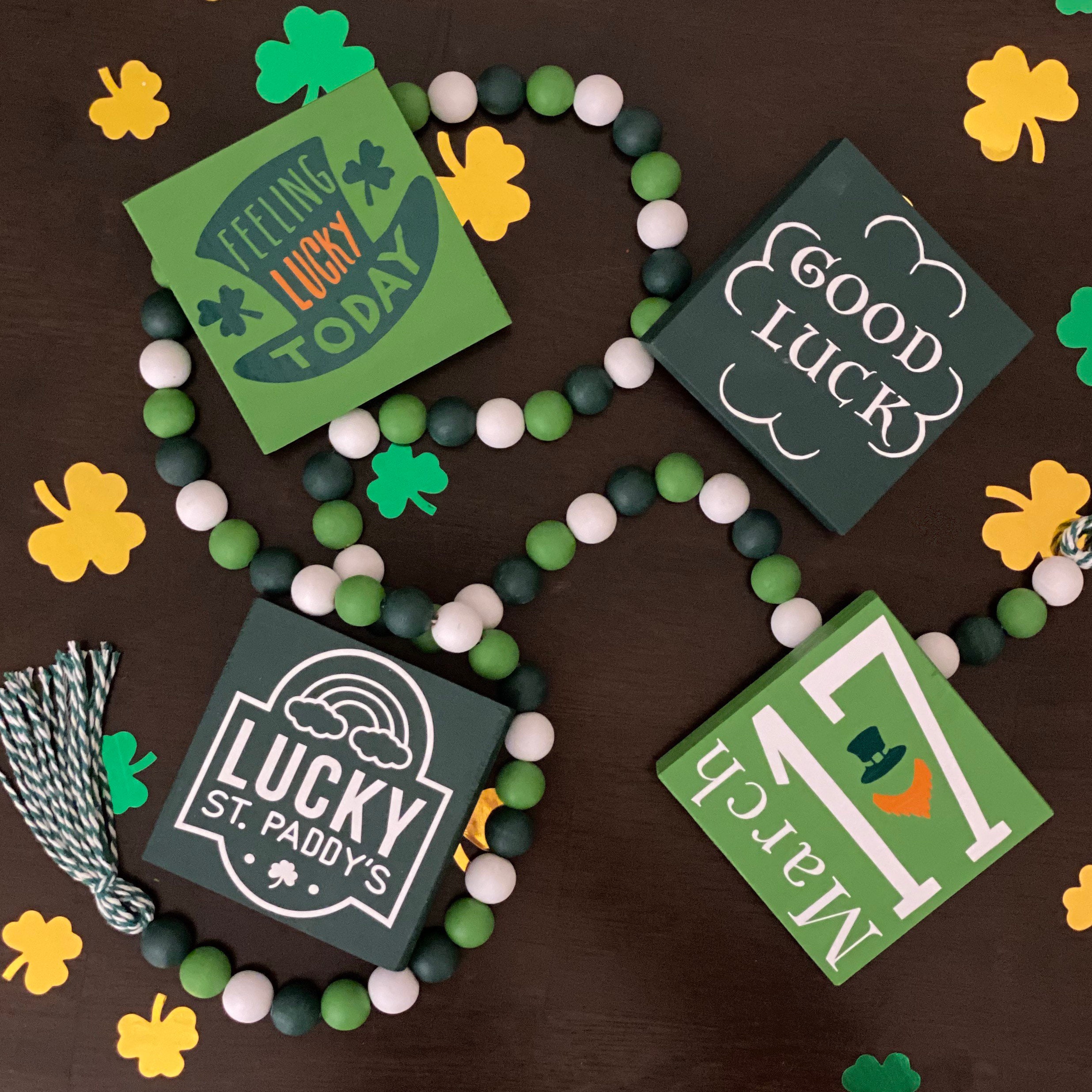 BUNDLE // St. Patrick's Day Tier Tray Decor // St. | Etsy