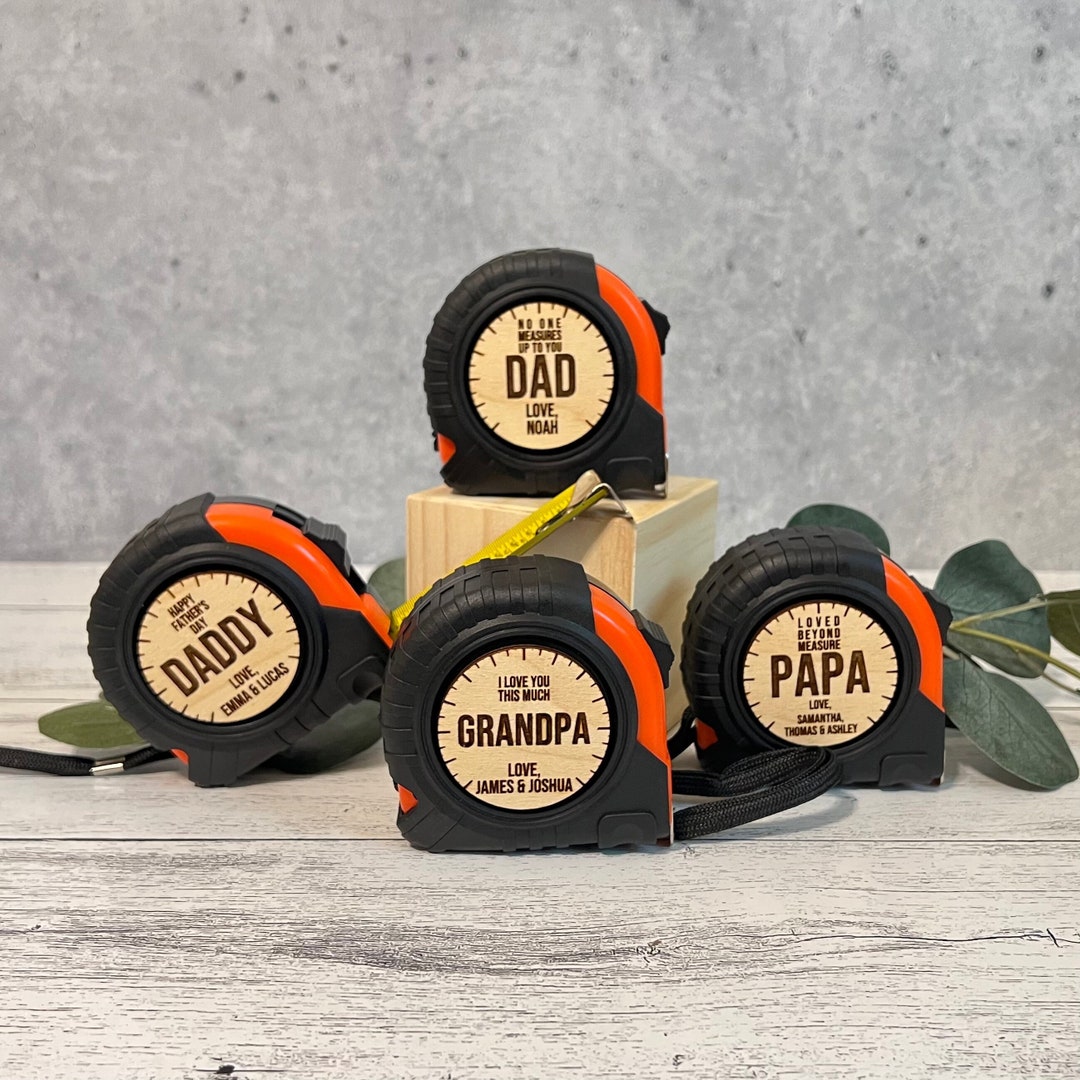 Custom Engraved Measuring Tape // Personalized Tape Measure // Father's ...