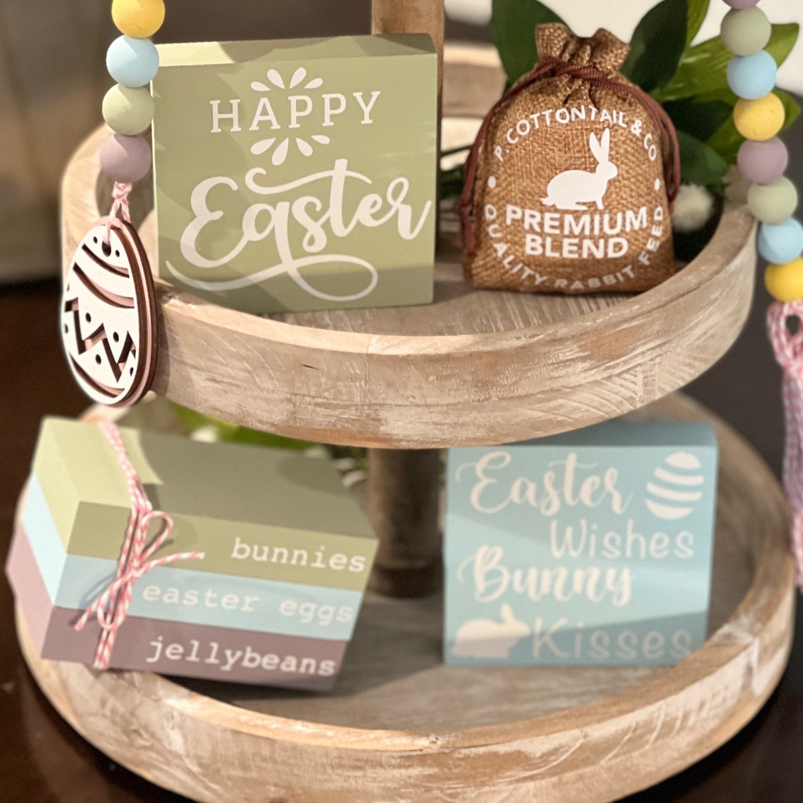 BUNDLE // Easter Tier Tray Decor // Easter Signs // Tier Tray - Etsy