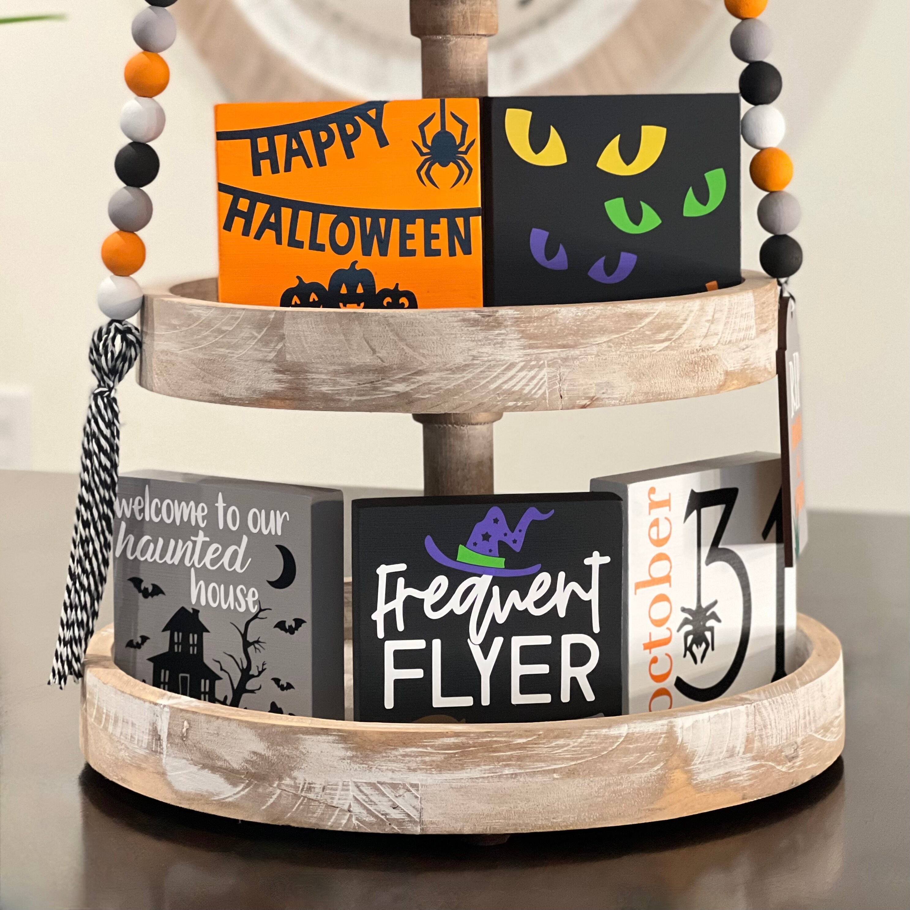 BUNDLE // Halloween Tier Tray Decor Bundle // Halloween Themed - Etsy