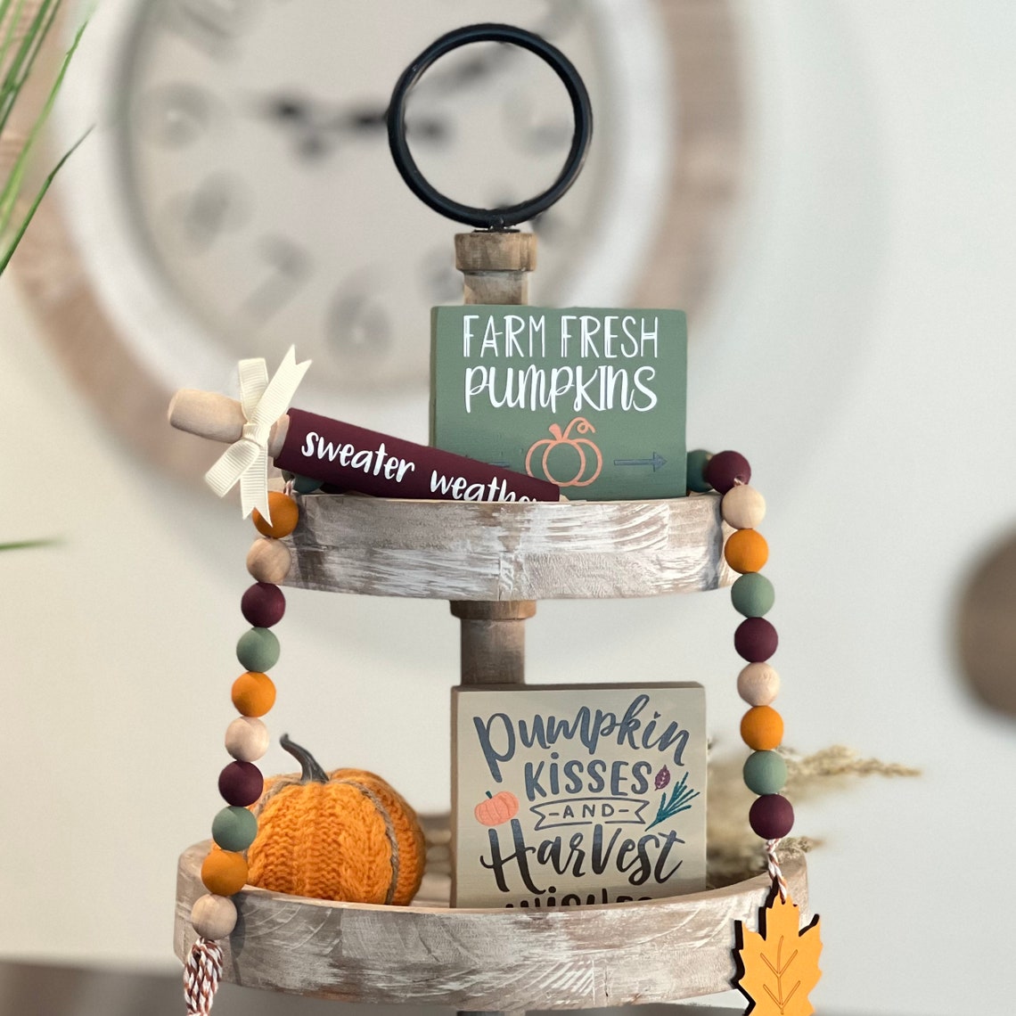 Tier Tray Signs // Fall Signs // Fall Decor // Tiered Tray Decor ...