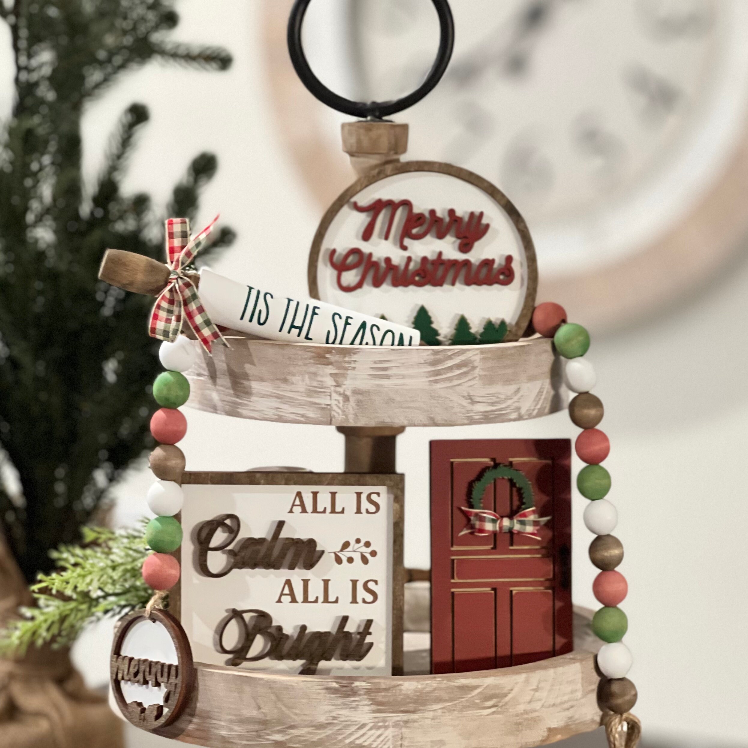 BUNDLE // Christmas Tier Tray Decor Bundle // Home for the - Etsy