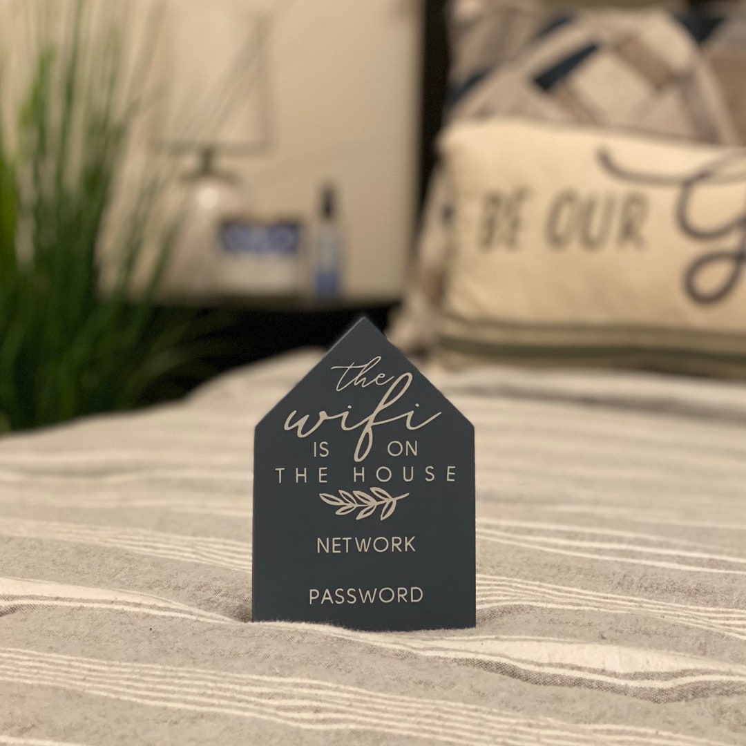 Mini Wifi Sign // Guest Bedroom Decor // Living Room Decor ...