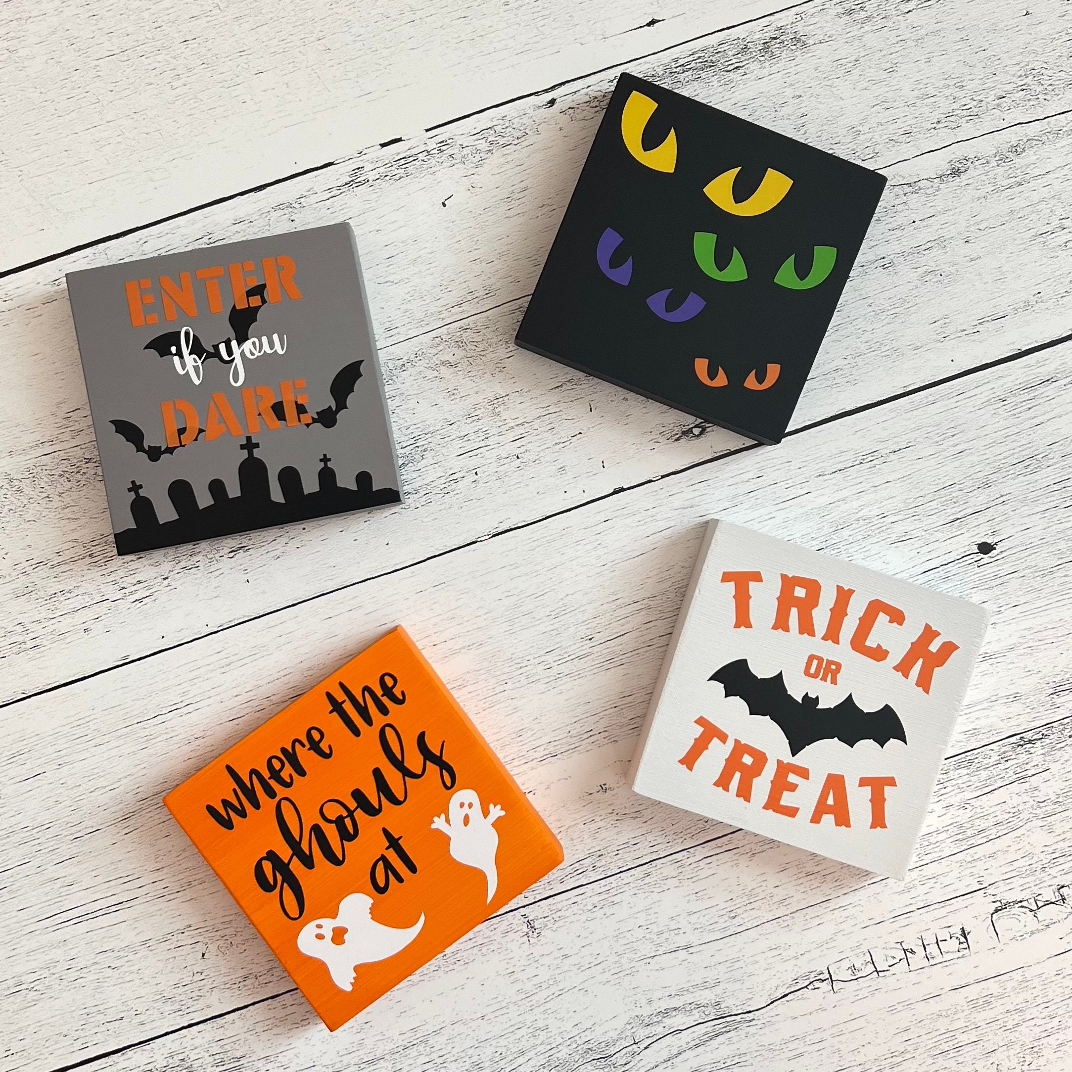 BUNDLE // Halloween Tier Tray Decor Bundle // Halloween Themed - Etsy