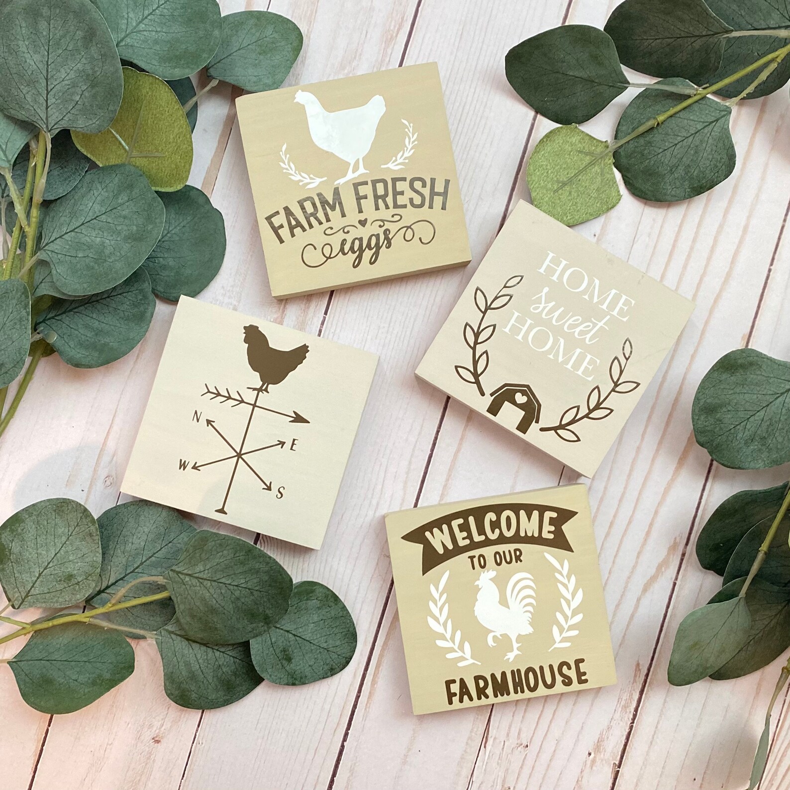 BUNDLE // Farmhouse Themed Tier Tray Decor // Farmhouse Signs - Etsy