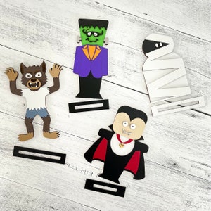 Classic Halloween Monster Shelf Sitters // Halloween Monsters Tiered ...
