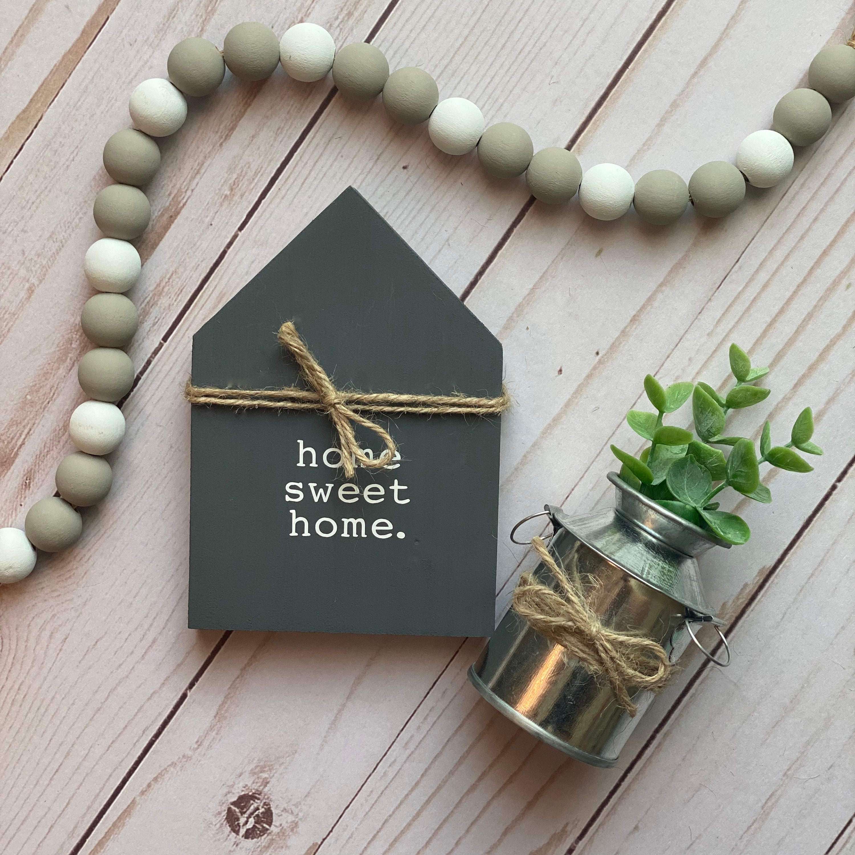 Mini Wooden Houses // Tiered Tray Houses // Mini Wooden House Decor ...