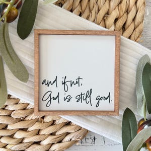 Mini Framed Religious Sign // Mini Christian Sign // Religious Quote ...