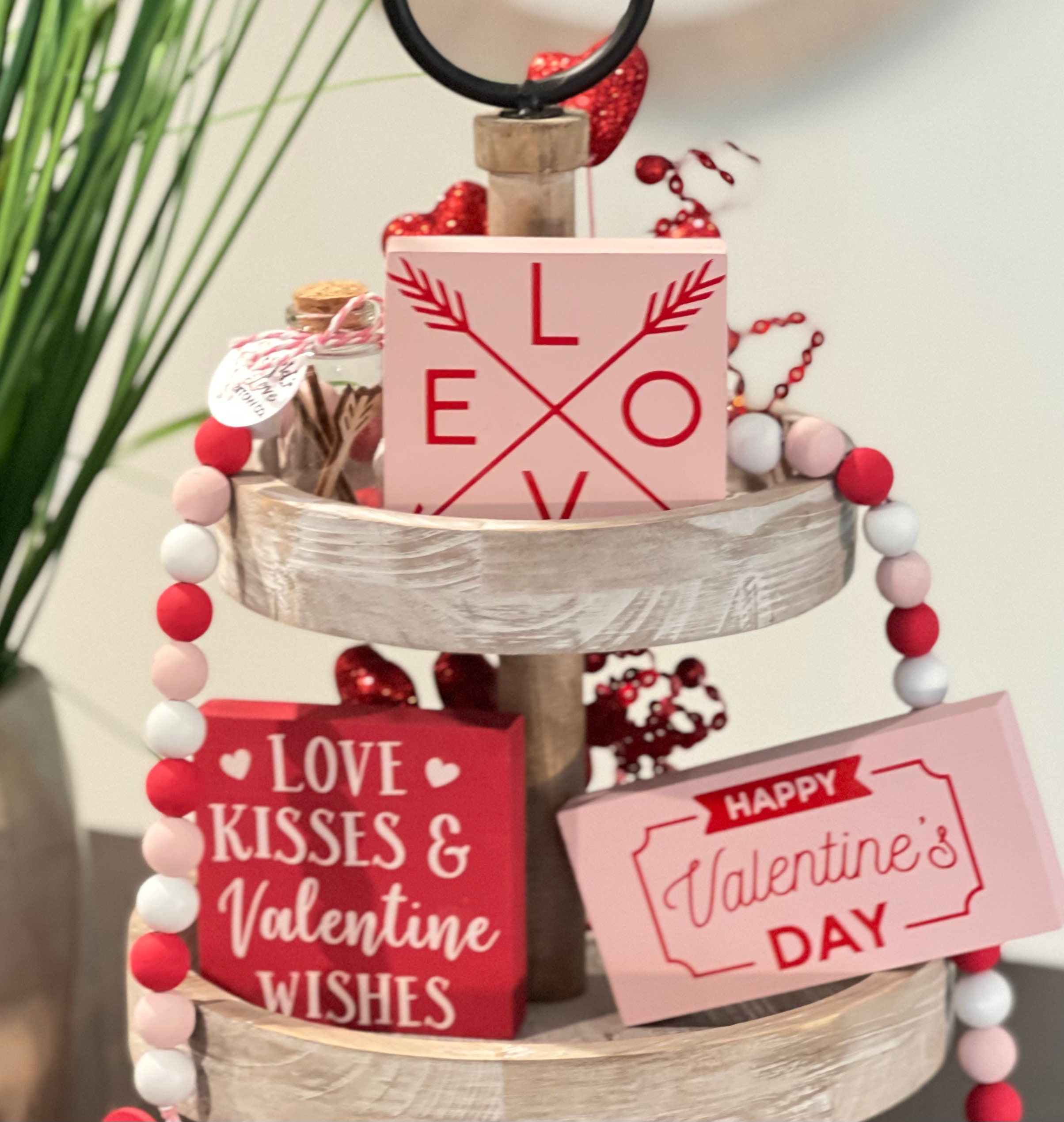 BUNDLE // Valentine's Day Tier Tray Decor // - Etsy