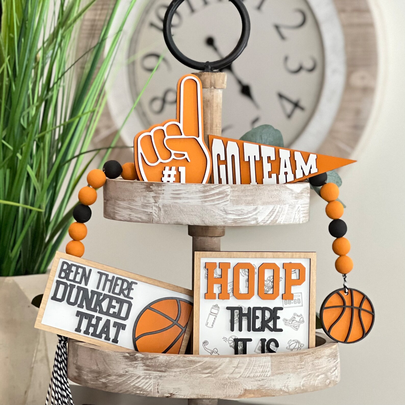 BUNDLE // Basketball Themed Tiered Tray Decor // Basketball Tiered Tray ...