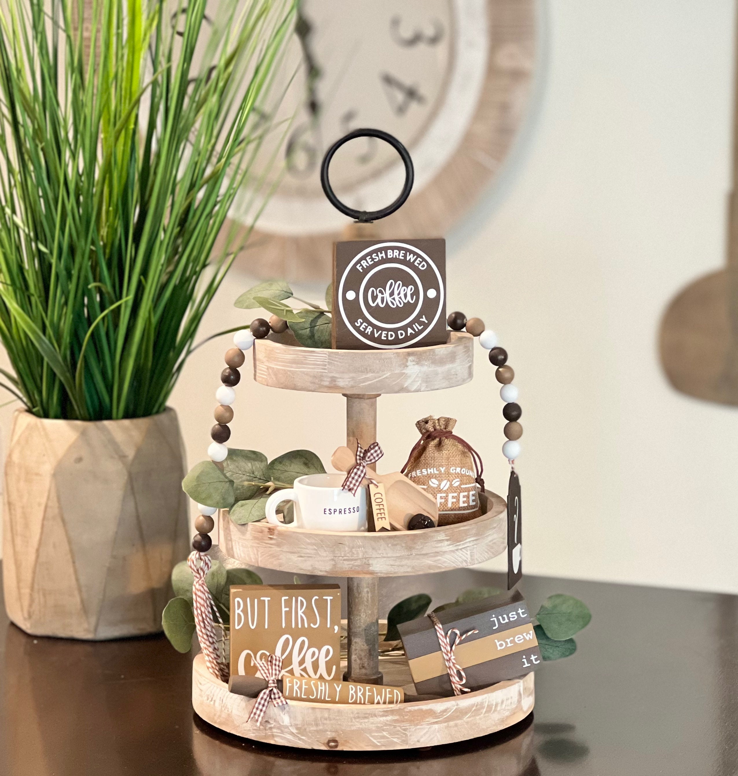 Tier Tray Signs // Coffee Themed Tier Tray Signs // Coffee - Etsy