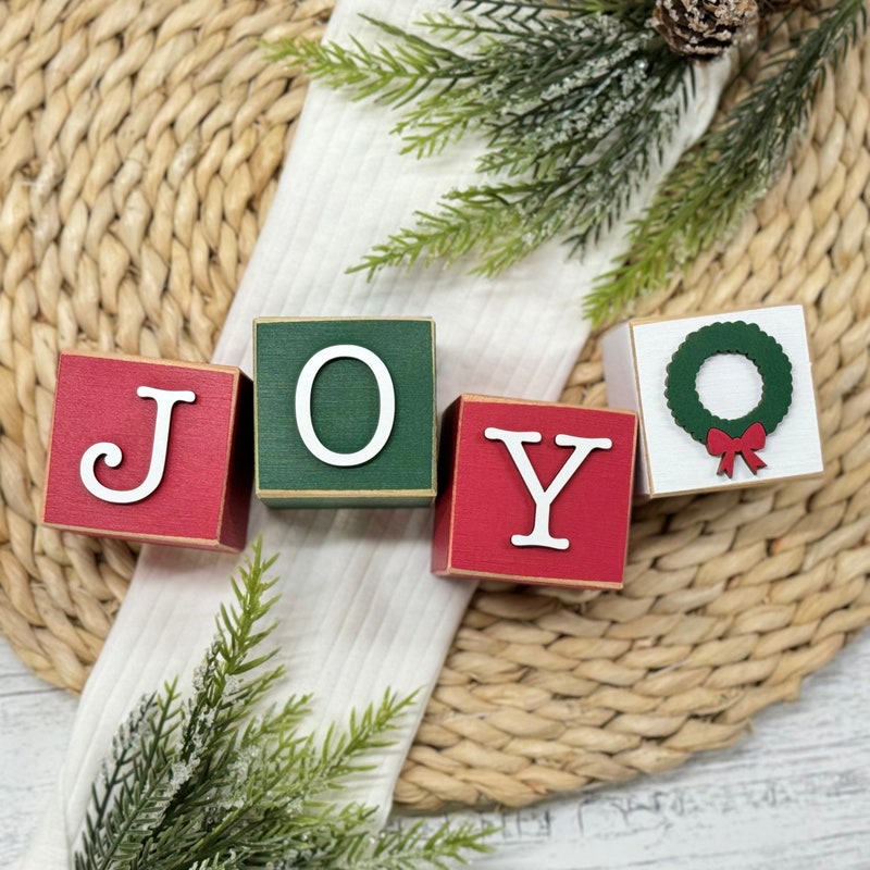 Christmas Blocks - Etsy