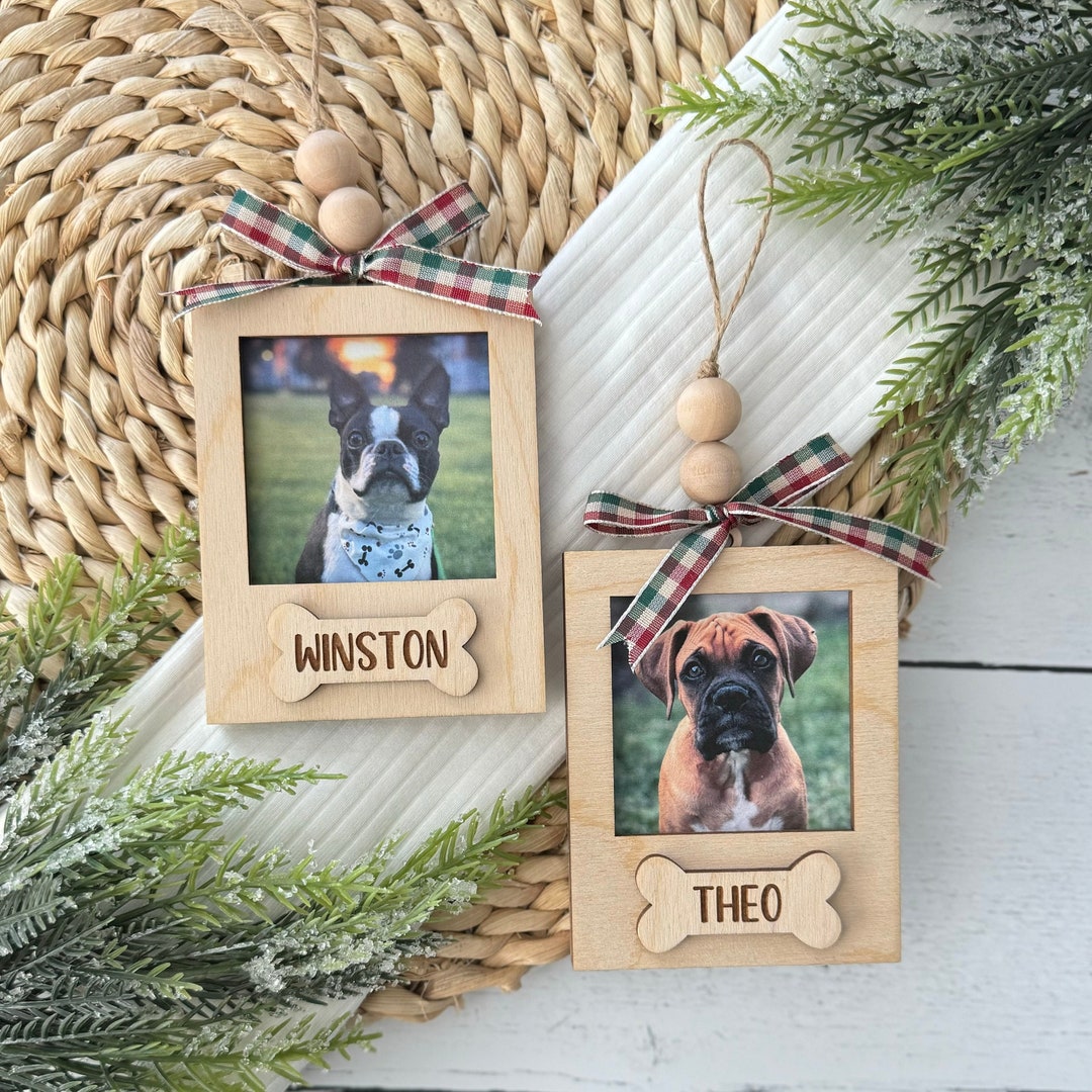 Personalized Pet Photo Frame Ornament // Photo Christmas Ornament ...