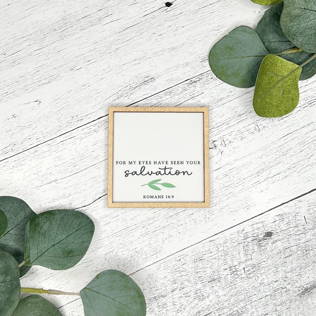 Mini Framed Bible Verse Sign // Mini Scripture Sign // Mini Religious ...