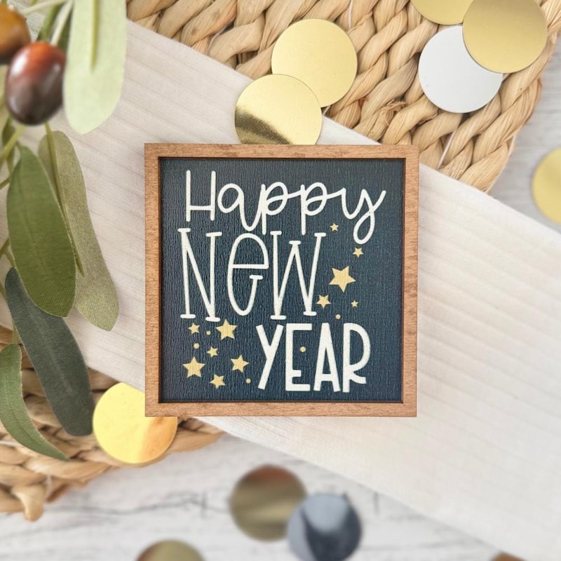 Happy New Year Sign - Etsy