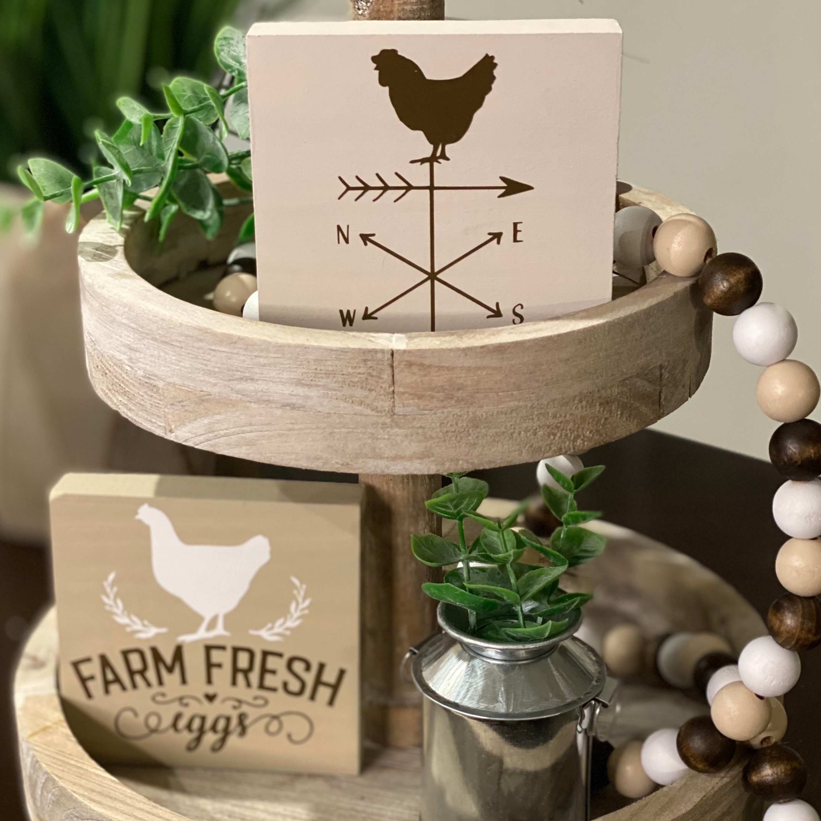 Tier Tray Signs // Farmhouse Tier Tray Signs // Farm Country - Etsy