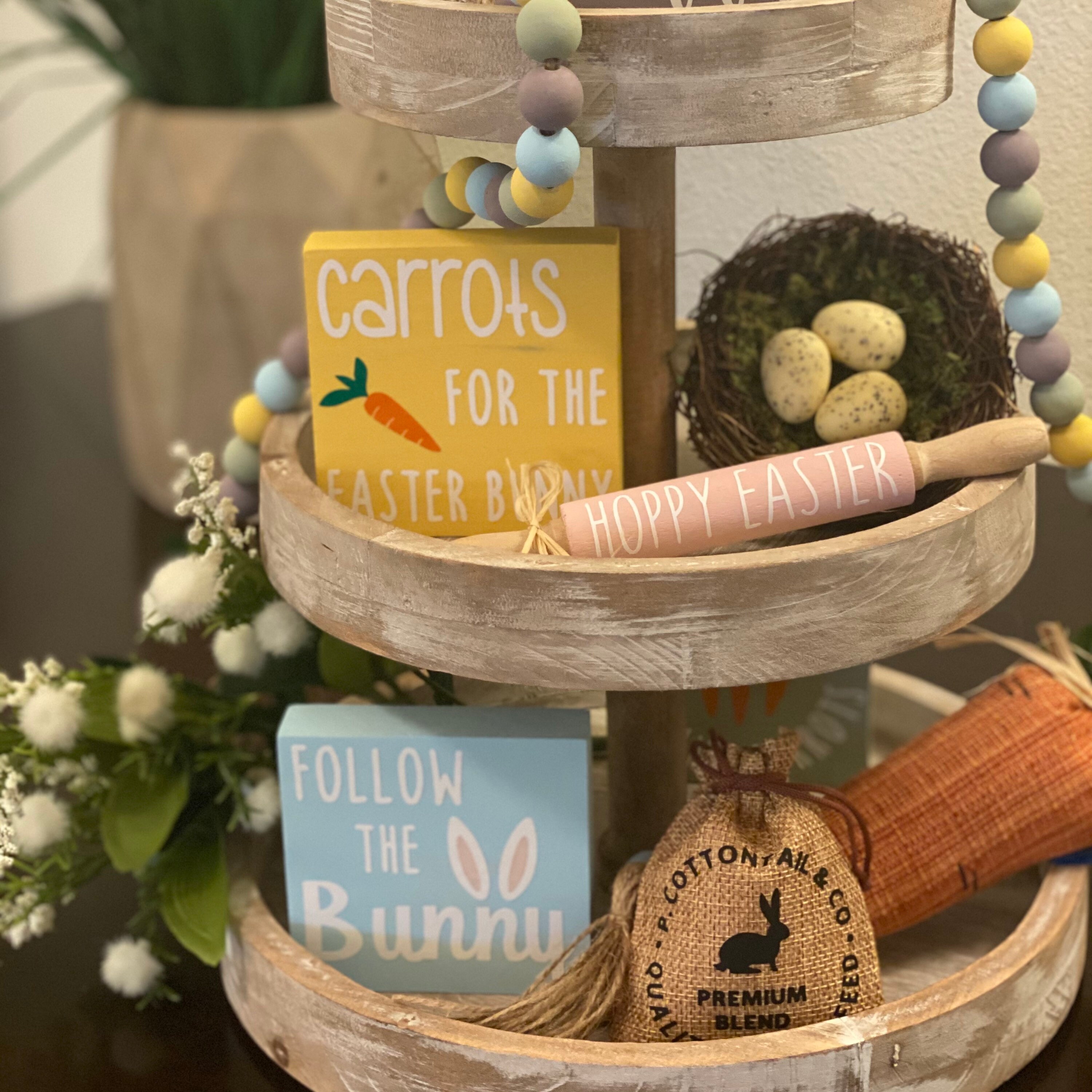 BUNDLE // Easter Tier Tray Decor // Easter Signs // Tier Tray | Etsy