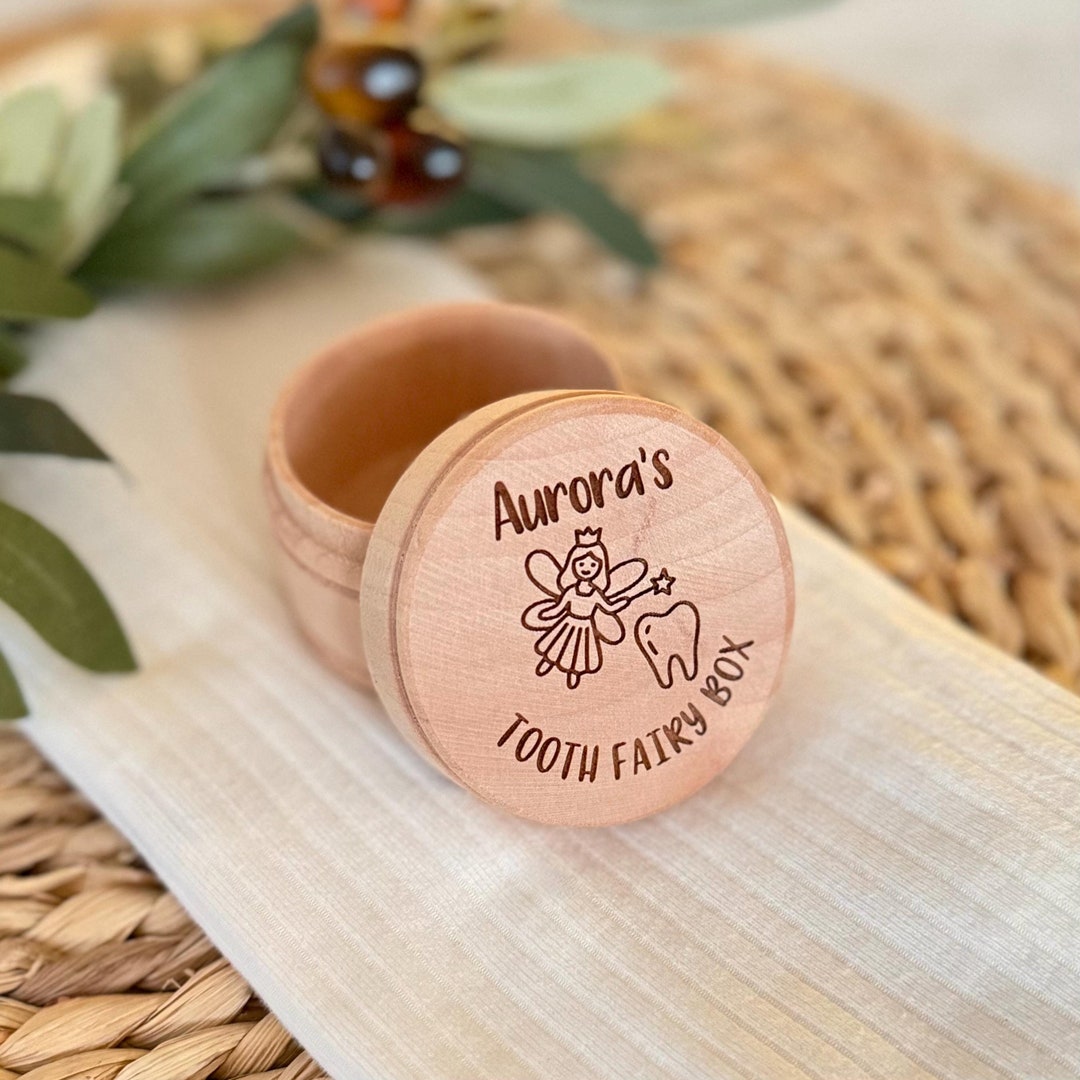 Tooth Fairy Box // Custom Engraved Wooden Tooth Fairy Box // Kids Gift ...