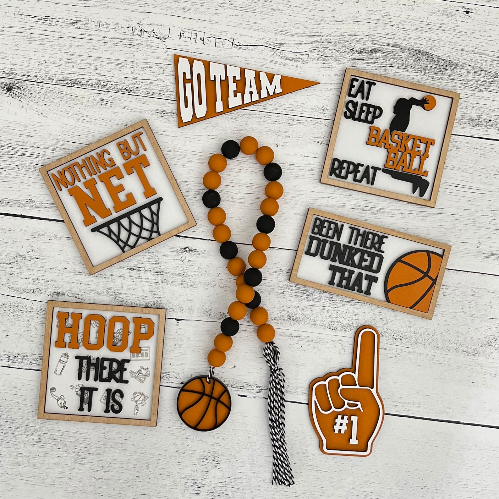 BUNDLE // Basketball Themed Tiered Tray Decor // Basketball Tiered Tray ...