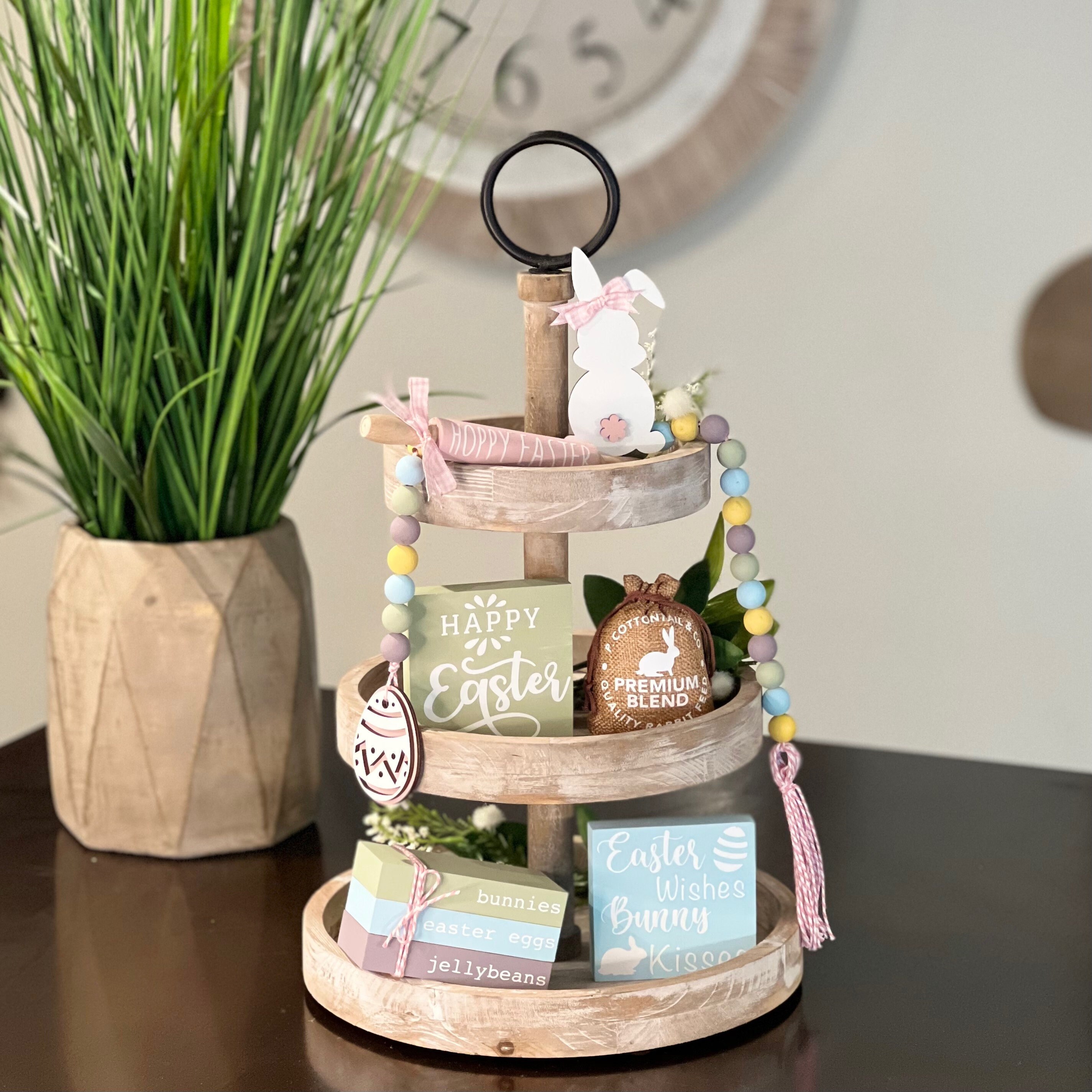 BUNDLE // Easter Tier Tray Decor // Easter Signs // Tier Tray | Etsy