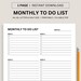 Monthly to Do List Printable, Daily to Do List for Work / Personal Life ...